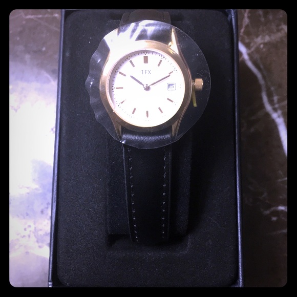 Bulova | Accessories | Tfx By Bulova Watch With Black Leather Wristband ...